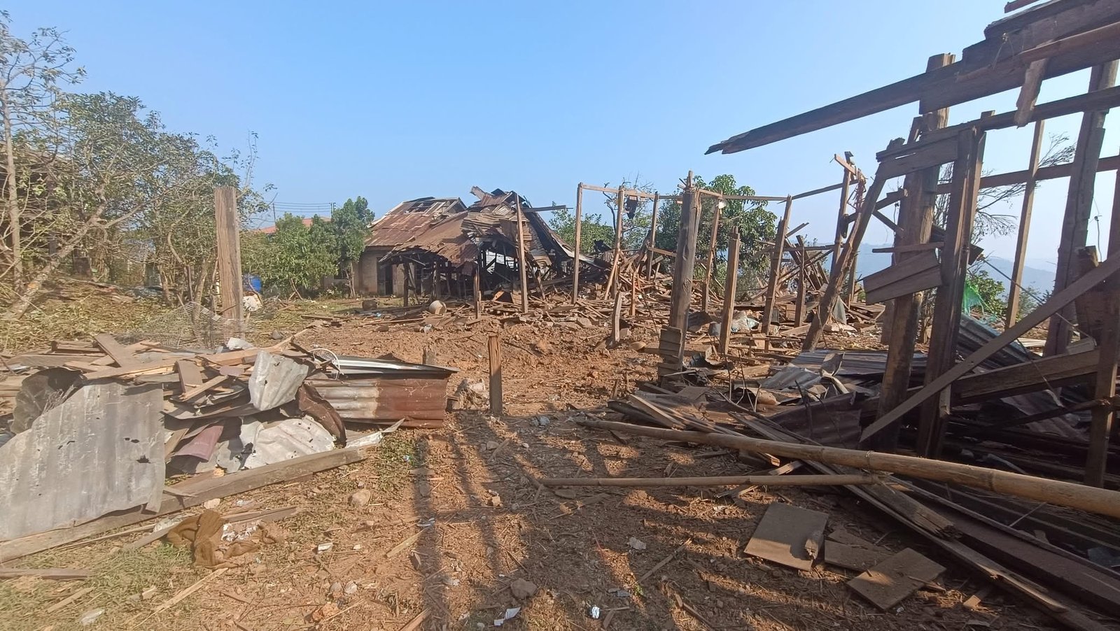 Military Council airstrikes on Mindat town on May 9 night, damaging 15 ...